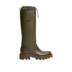 Moncler Moncler Kickstream Knee-High Rubber Boots Green