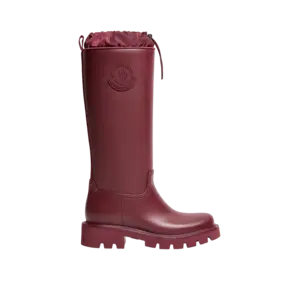 Moncler Moncler Kickstream Knee-High Rubber Boots Red