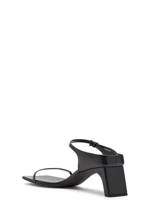 Calvin Klein Grained Leather Mules