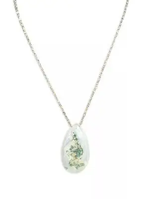 MADISON Solar Quartz Pendant Necklace - Silver
