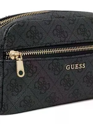 Guess Logo-print Zip-around Make-up Bag