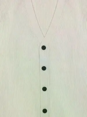 MC2 SAINT BARTH Ribbed-knit V-neck Cardigan