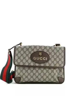 Gucci Gg Coated Canvas Messenger Bag - Brown