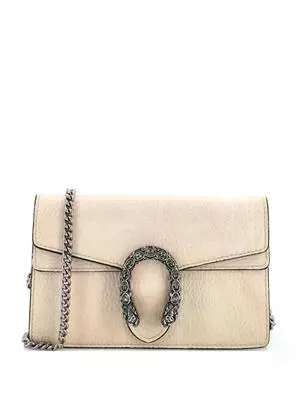 Gucci Gucci Dionysus Super Mini Clutch Bag Neutrals