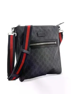 Gucci Gg Coated Canvas Messenger Bag
