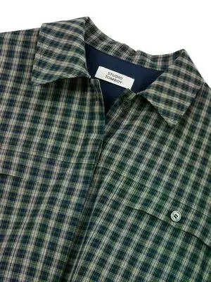 STUDIO TOMBOY Checkered Shirt With Gathered Detailing