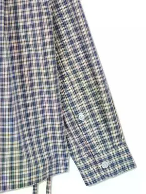 STUDIO TOMBOY Check-pattern Drawstring-hem Shirt