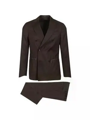 AL DUCA D’AOSTA 1902 Double-breasted Herringbone Suit