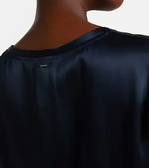 Max Mara Satin T-shirt - Blue