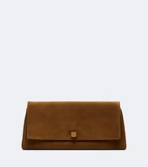 KHAITE Audrey Suede Clutch