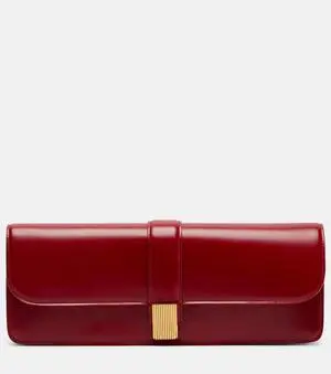 Khaite Blake Leather Clutch - Red