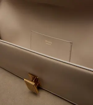 Khaite Blake Leather Clutch - White