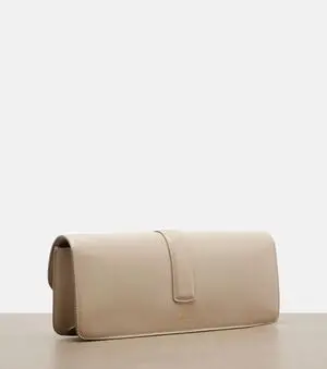 Khaite Blake Leather Clutch - White
