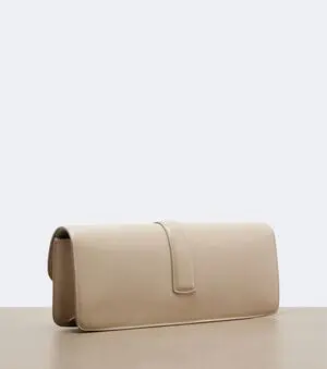 Khaite Blake Leather Clutch - White