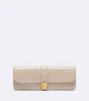 Khaite Blake Leather Clutch - White