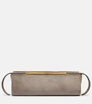 Khaite Donna Suede Clutch