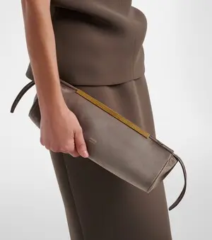 Khaite Donna Suede Clutch