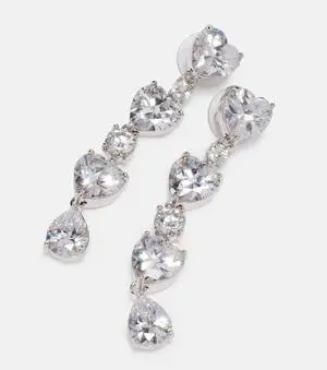 SELF-PORTRAIT Tiered Crystal Drop Earrings