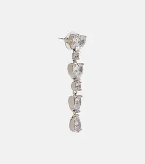 SELF-PORTRAIT Tiered Crystal Drop Earrings