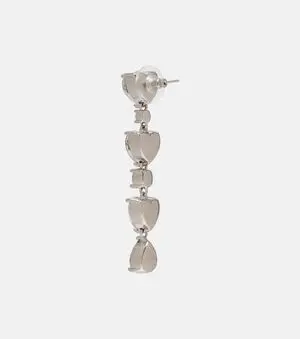 SELF-PORTRAIT Tiered Crystal Drop Earrings