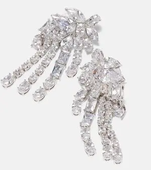 SELF-PORTRAIT Crystal Embellished Drop Earrings