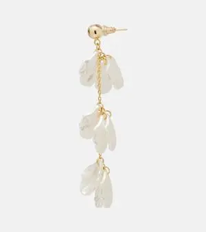 SELF-PORTRAIT Tiered Faux Pearl-embellished Drop Earrings