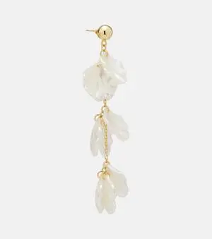 SELF-PORTRAIT Tiered Faux Pearl-embellished Drop Earrings