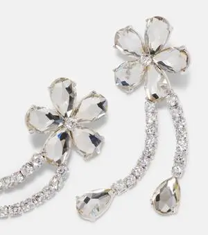 SELF-PORTRAIT Crystal Embellished Drop Earrings