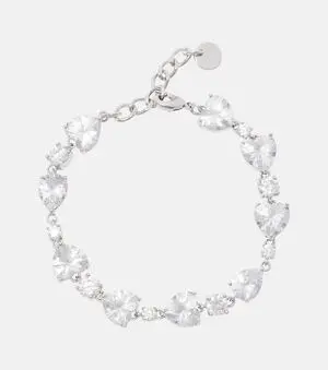SELF-PORTRAIT Crystal Embellished Bracelet - Silver