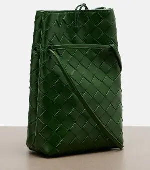 Bottega Veneta Andiamo Mini Leather Crossbody Bag - Green