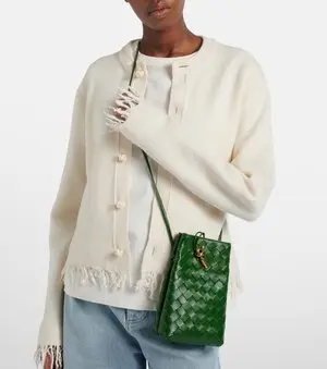 Bottega Veneta Andiamo Mini Leather Crossbody Bag - Green