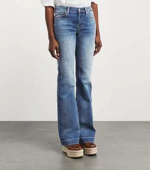 7 For All Mankind Dojo Slim Illusion Flared Jeans