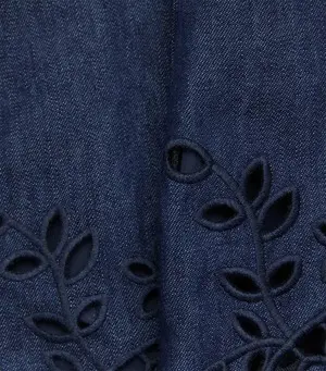 Zimmermann Denim Broderie Shorts
