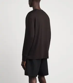 Studio Nicholson Wool Henley T-shirt - Black