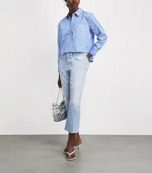 L'Agence Cropped Kendra Flared Jeans