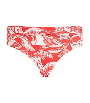 Melissa Odabash Floral Bel Air Bikini Bottoms - Red