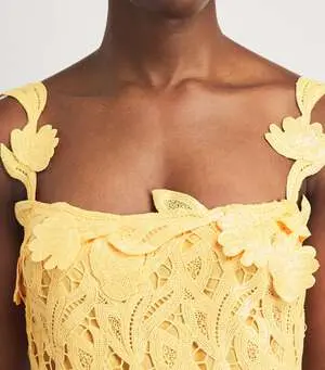 Simkhai Embroidered Sequin Marenna Maxi Dress - Yellow