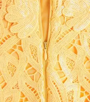 Simkhai Embroidered Sequin Marenna Maxi Dress - Yellow
