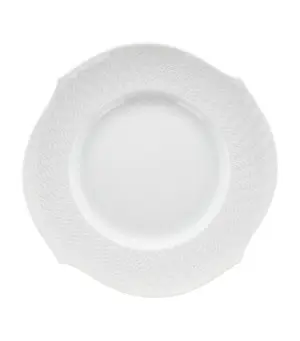MEISSEN Porcelain Waves Relief Butter Plate - White