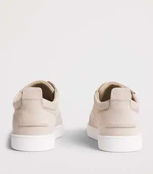 CHRISTIAN LOUBOUTIN St Louis Leather Slip-on Sneakers - Beige