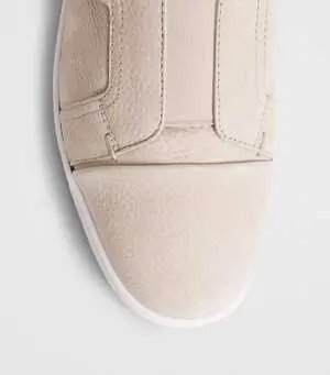 CHRISTIAN LOUBOUTIN St Louis Leather Slip-on Sneakers - Beige