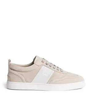 CHRISTIAN LOUBOUTIN Retero Low-top Leather Trainers - Beige