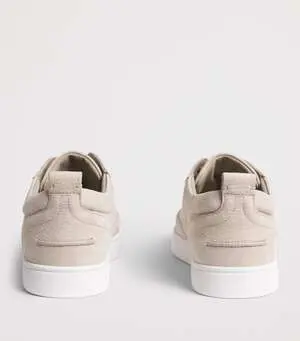 CHRISTIAN LOUBOUTIN Retero Low-top Leather Trainers - Beige