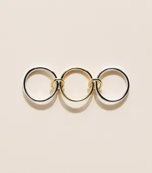 SPINELLI KILCOLLIN Sterling And Yellow Gold Solarium Ring
