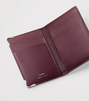 Cartier Leather Must De Card Holder - Blue