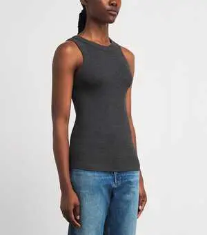 AGOLDE Leigh Ribbed Longline Tank Top - Grey