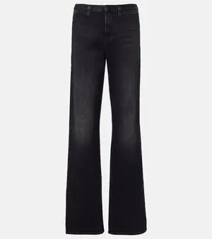 Gucci Web Stripe Straight Jeans - Black