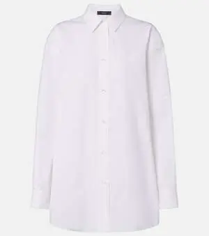 Gucci Gg Checked Cotton Poplin Shirt - White