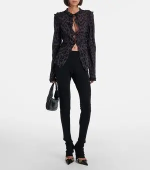 Gucci Leopard-printed Silk Blouse