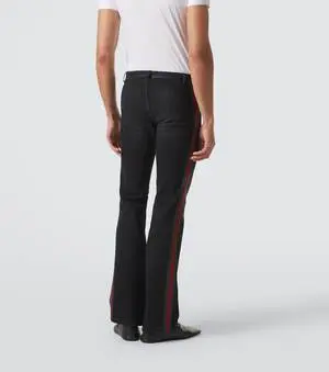 Gucci Web Stripe Flared Jeans